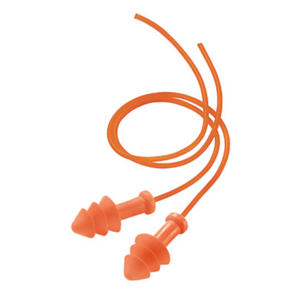 Ear Plug Tri Flange Reusable